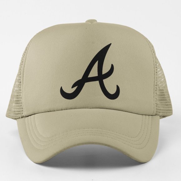 Team Fans | Accessories | New Atlanta Braves A Letter Logo Foam Trucker ...